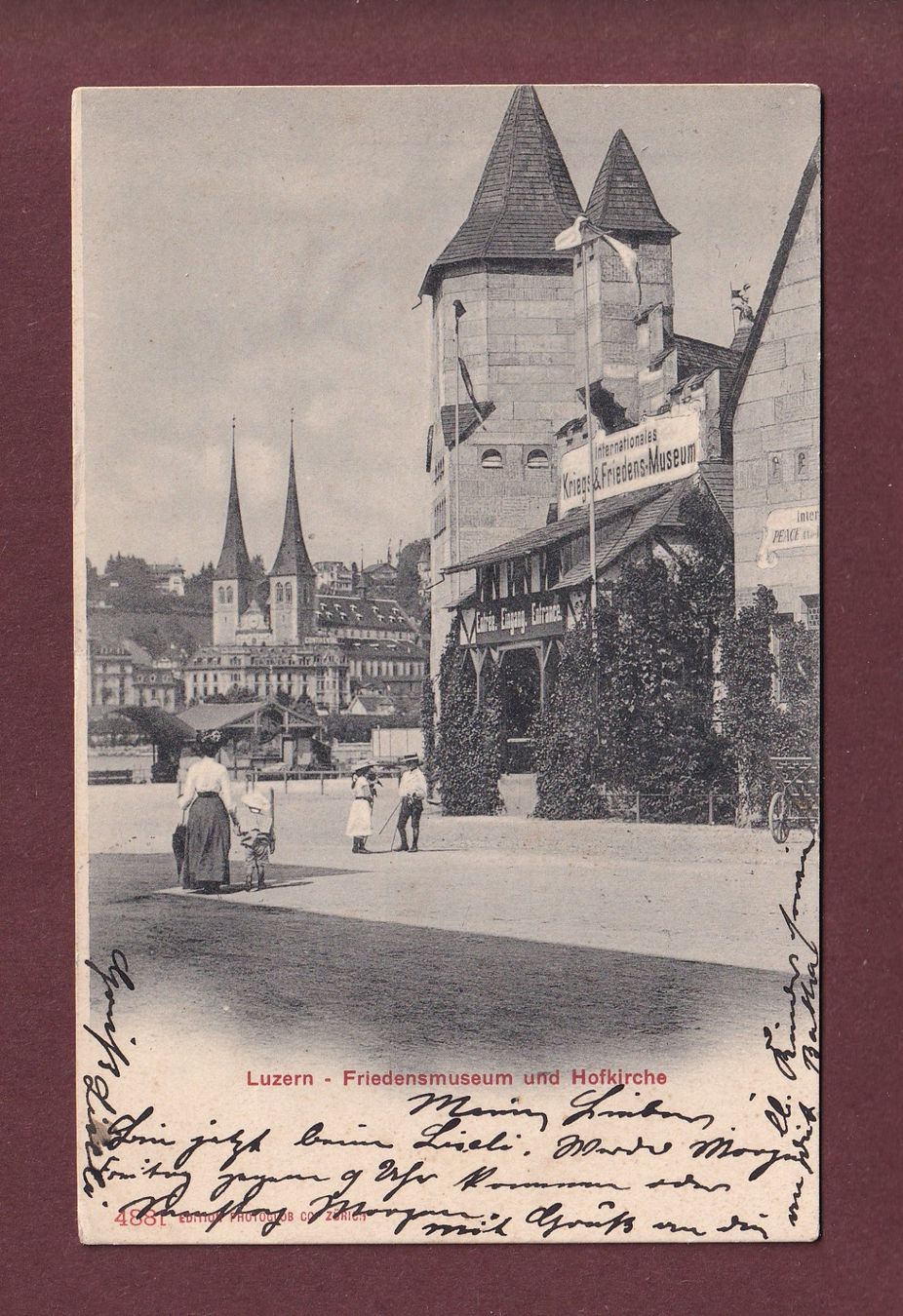LUZERN - Friedensmuseum und Hofkirche - 1905 (Gebraucht) in Pully für ...