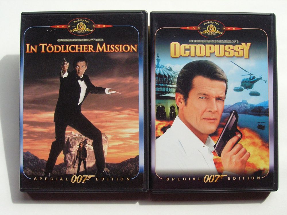 2 DVD-Set JAMES BOND ROGER MOORE MGM SPECIAL EDITION (Gebraucht) in Zuzwil SG für CHF 8.5 – mit ...