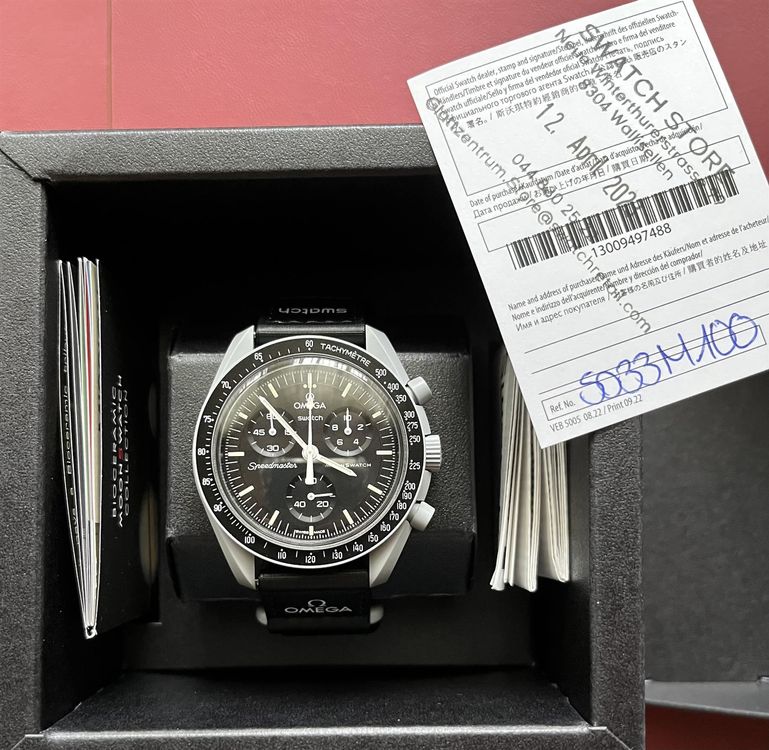 Omega x Swatch MoonSwatch MOON (Neu und originalverpackt) in Einsiedeln für CHF 333 – mit ...