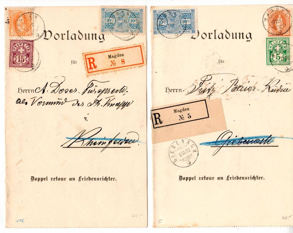 2 x R Brief Magden (Gebraucht) in Wolhusen für CHF 28 – mit Lieferung ...