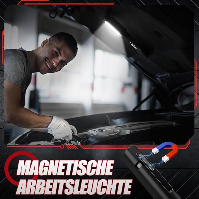 LED Werkstattlampe Taschenlampe Inspektionsleuchte + Magnet (Neu und originalverpackt) in ...