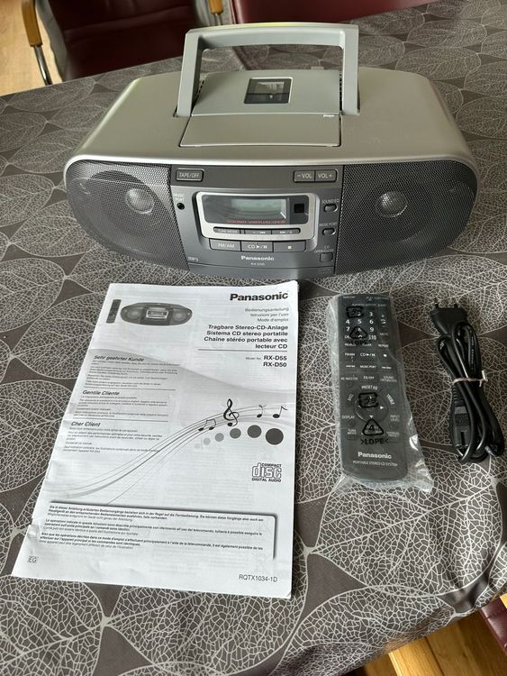 Panasonic CD-Radio mit Kassette, RX-D50 (Neu (gemäss Beschreibung)) in Burgdorf für CHF 80 – mit ...