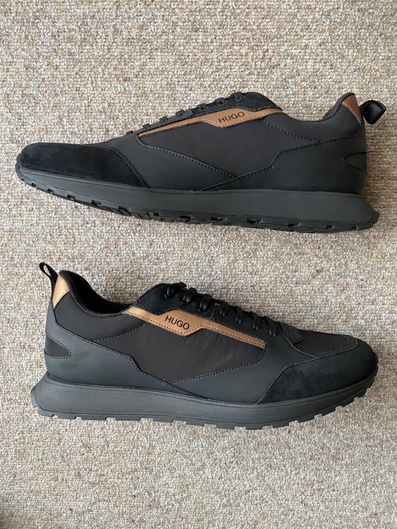 Neuer Hugo Sneaker, Hugo Boss, Icelin Runner, Gr.46, schwarz | Kaufen ...