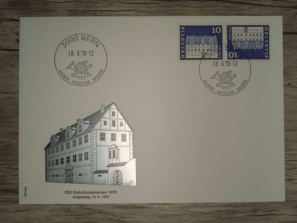 LU Enveloppe + Timbre Suisse 1970 (Gebraucht) in Cousset für CHF 0.6 – mit Lieferung auf Ricardo ...