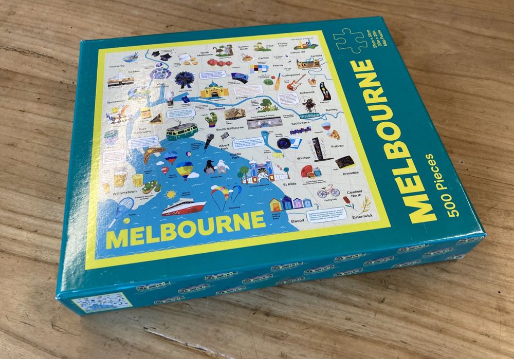 Melbourne Puzzle 500 Teile Stadtplan Australien neuwertig | Kaufen auf ...
