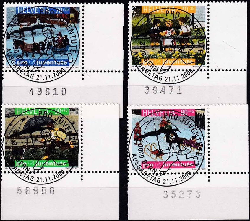 2000, "Kinderbücher" Nr. J356-359, Serie mit ET-SS-Vollstpl. | Kaufen auf Ricardo