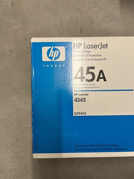 HP LaserJet 4345 Toner Black - Q5945A (Neu und originalverpackt) in ...
