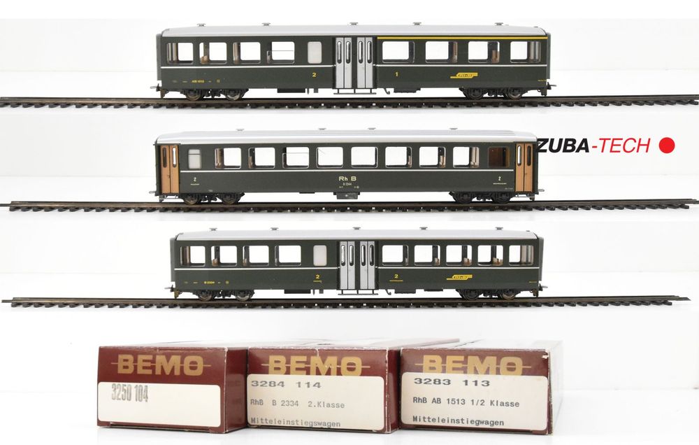 Bemo 3x Personenwagen RhB H0m GS mit OVP (Gebraucht) in St. Gallen für CHF 42 – mit Lieferung ...