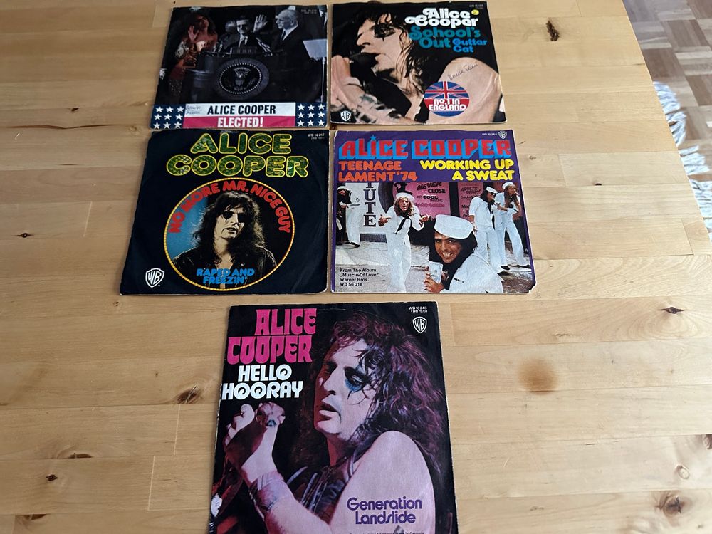 ALICE COOPER tolle Singles Sammlung Kult School's out 7" | Kaufen auf ...