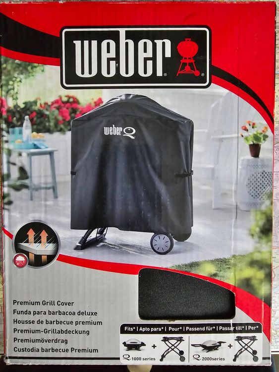 Weber Premium Abdeckhaube 7120 Q-100/-1000/-200/-2000-Serie (Neu und originalverpackt) in ...