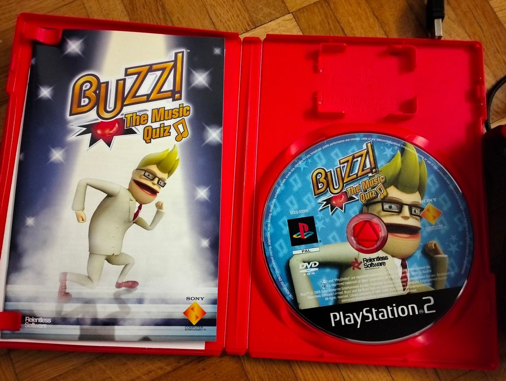 Buzz! The Music Quiz - PS2 - Playstation 2 - mit Buzzern (Gebraucht) in ...