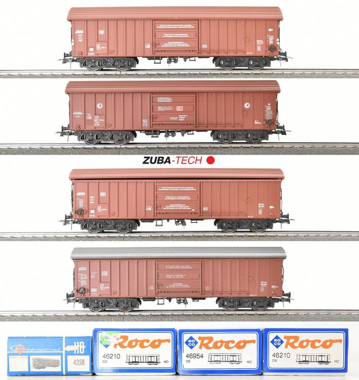 Roco 4x Schwenkdachwagen der DB H0 GS mit OVP | Kaufen auf Ricardo