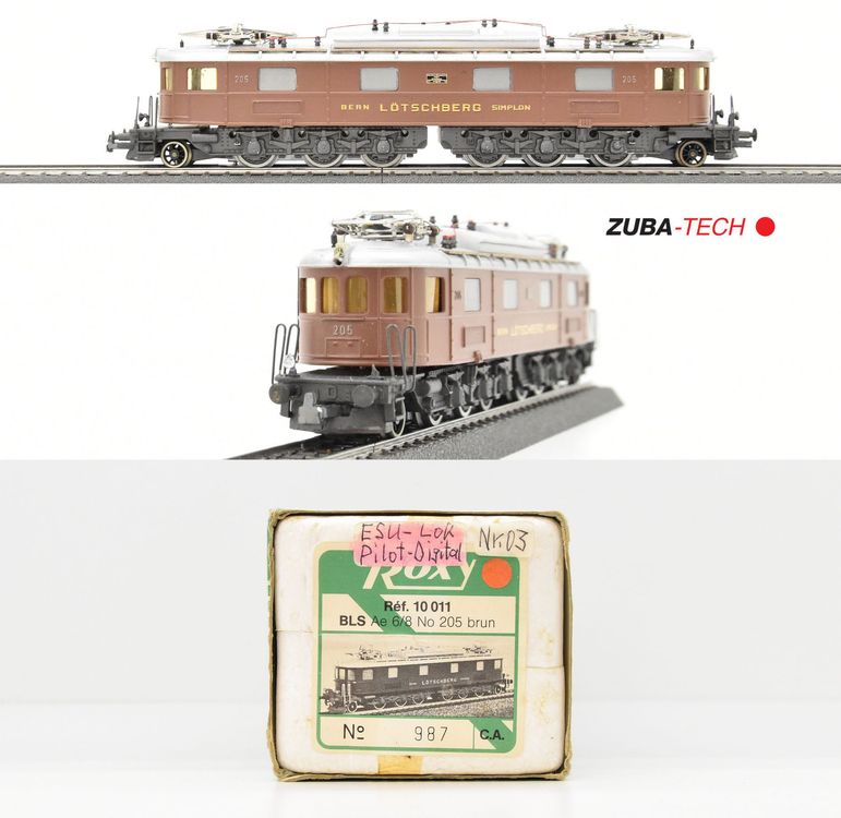 Roxy 10 011 E-Lok Ae 6/8 der BLS Spur H0 WS Digital mit OVP | Kaufen ...