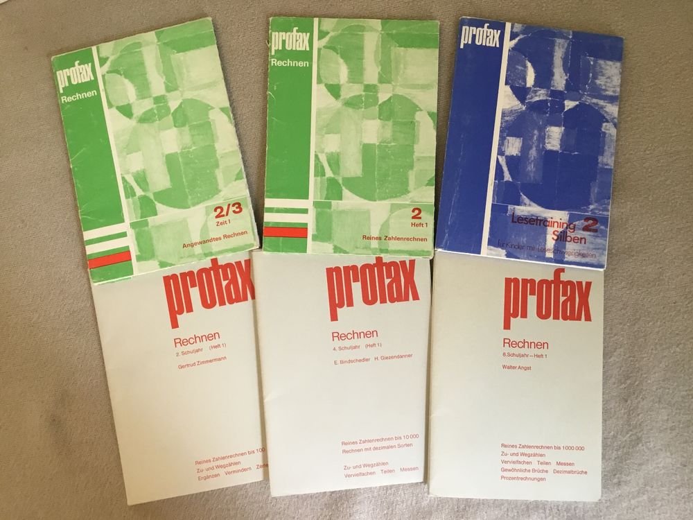 6 Lehrbücher zu Profax Übungsgerät | Kaufen auf Ricardo