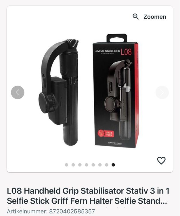 Gimbal stabilizer ios / android (Neu und originalverpackt) in Rümlang für CHF 10 – mit Lieferung ...