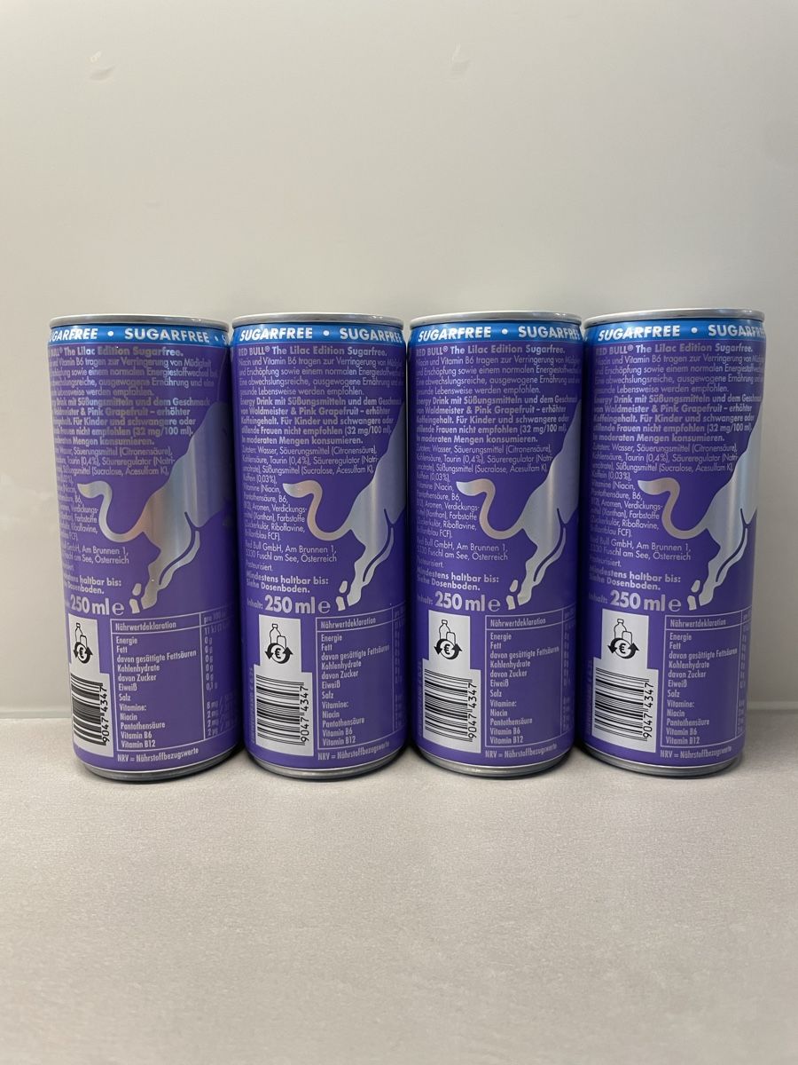 4 Dosen Red Bull The Lilac Ed. Waldmeister & Pink Grapefruit (Neu und ...