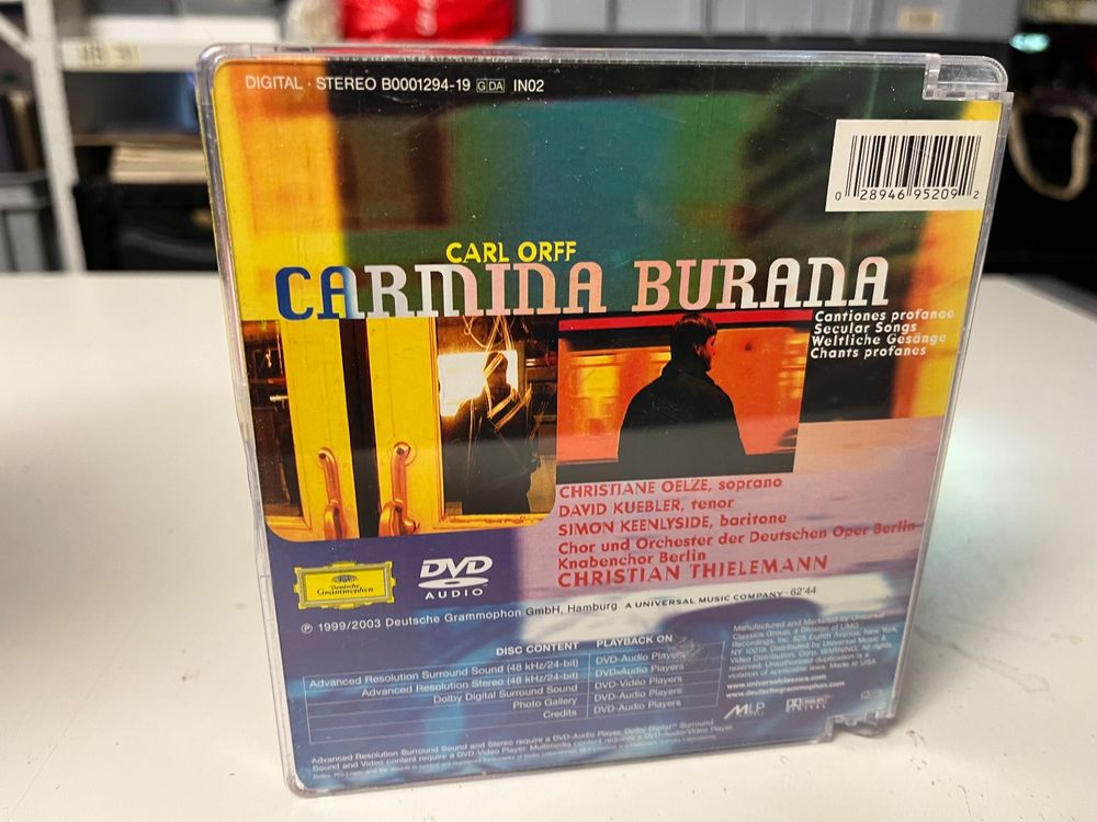 Carl Orff - Carmina Burana - DVD-Audio - SRA01B | Kaufen auf Ricardo