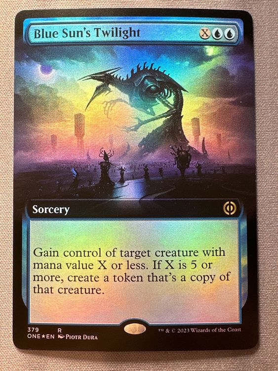 Blue Sun’s Twilight FOIL Variant 379 Phyrexia ONE (Neu (gemäss ...