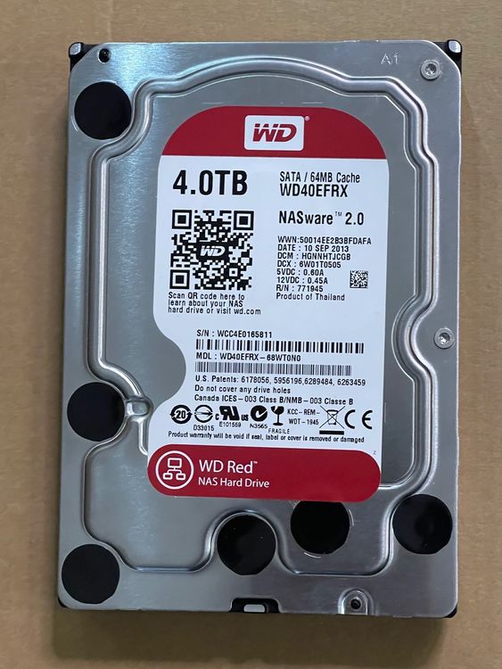 HDD NAS WD RED 4TB (WD40EFRX) (Gebraucht) in Vevey für CHF 42.5 – mit ...