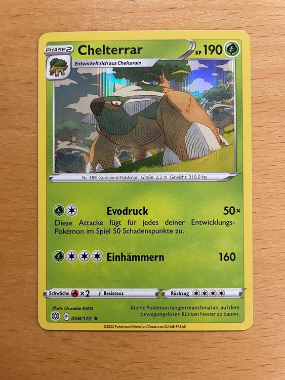 Pokemon Chelterrar Holo (Versand gratis) (Neu (gemäss Beschreibung)) in ...