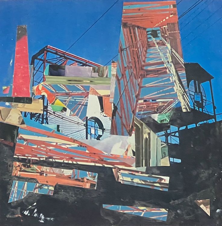 Walter Emil Müller. Komposition mit Kranelementen. Collage. (Gebraucht) in Zumikon für CHF 115 ...