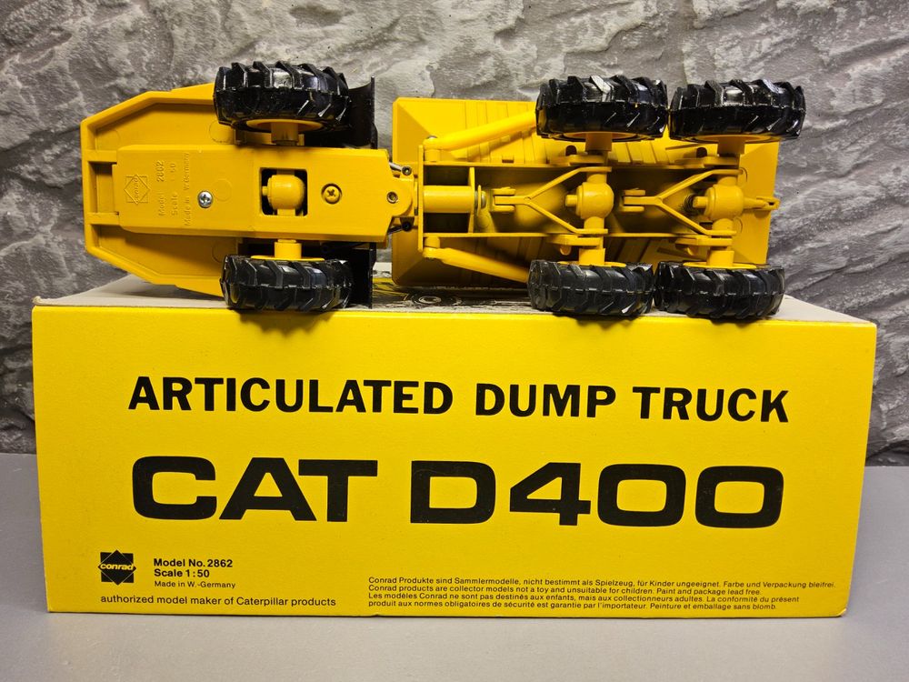 CAT D400 Muldenkipper _ Kipper __ Caterpillar __ in OVP 1:50 (Gebraucht ...