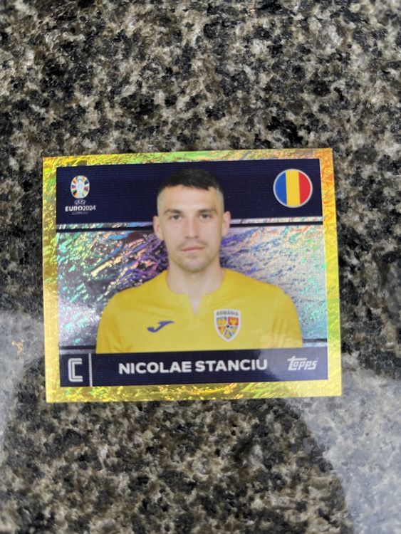 UEFA Euro 2024 Topps Sticker ROM 2 Gold (Neu (gemäss Beschreibung)) in ...