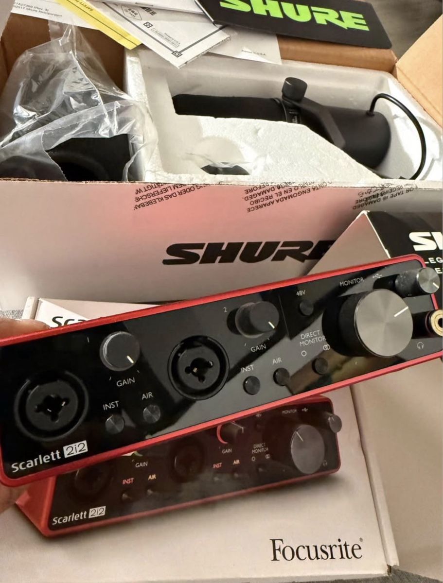 Micro Shure SM7B + Interface Audio Scarlett 2i2 (D'occasion) à aubonne ...