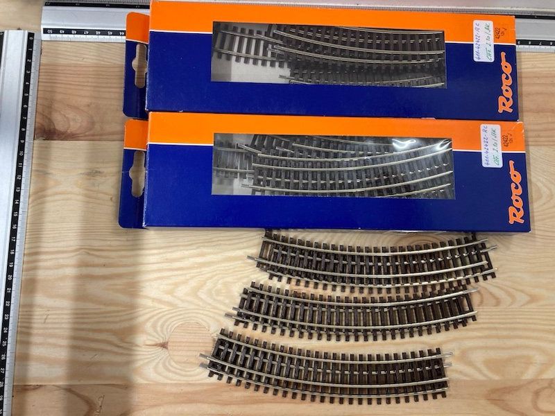 31 Stück Roco H0 42422 Gebogenes Gleis R2 | Kaufen auf Ricardo