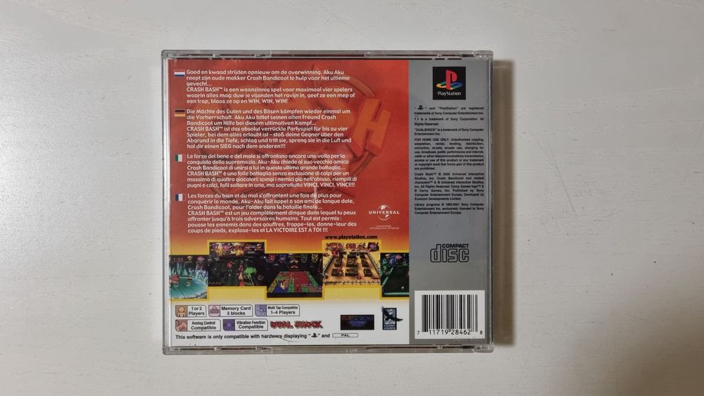 Crash Bash PS1 Spiel Original Verpakung mit Anleitung (Gebraucht) in Birsfelden für CHF 30 – mit ...