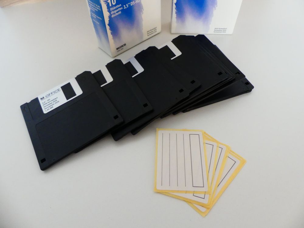20x M-Office Disketten 3.5" DS-HD - 2 Schachteln, Neu (Neu (gemäss ...