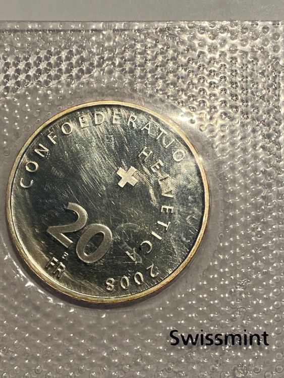 20 Fr argent -100 ans de hockey sur glace (2008) (Gebraucht) in Plan ...