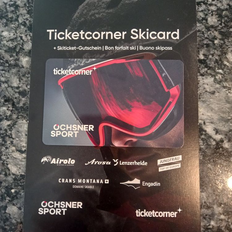 Ticketcorner Skicard Tageskarte Skipass (Gebraucht) in Ennetmoos für ...