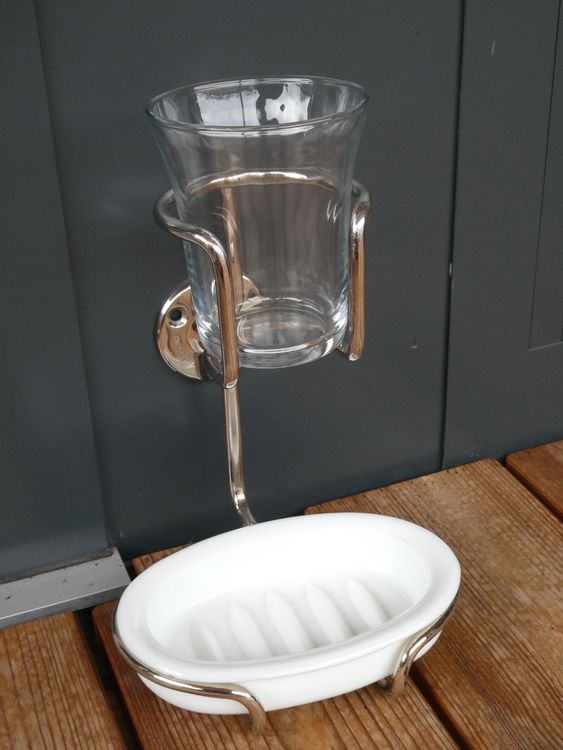 antiker BELCO Kombi Seifenschalen und Zahnglashalter (Gebraucht) in für ...