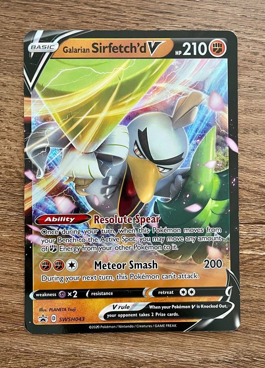 Sirfetch‘d Pokemon XXL Karte (Gebraucht) in Zürich für CHF 1 – mit ...