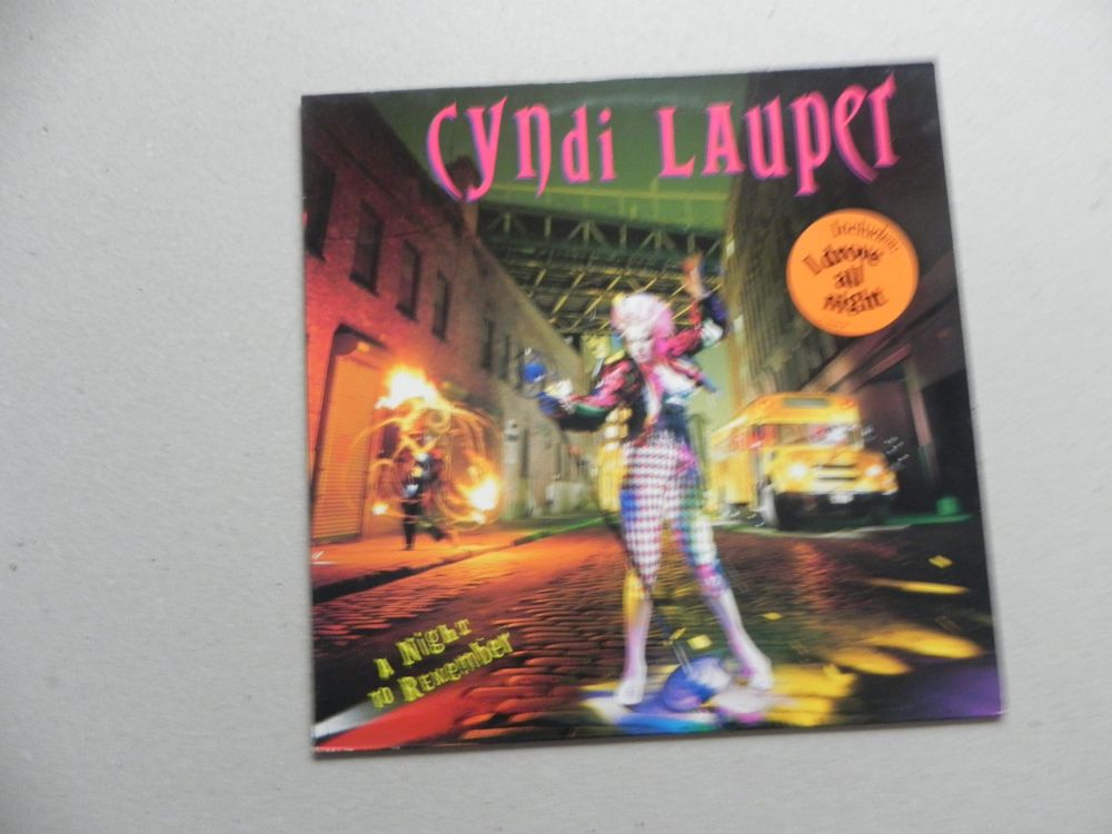 LP USA Pop Sängerin Cyndi Lauper 1989 A Night to Remember | Kaufen auf ...