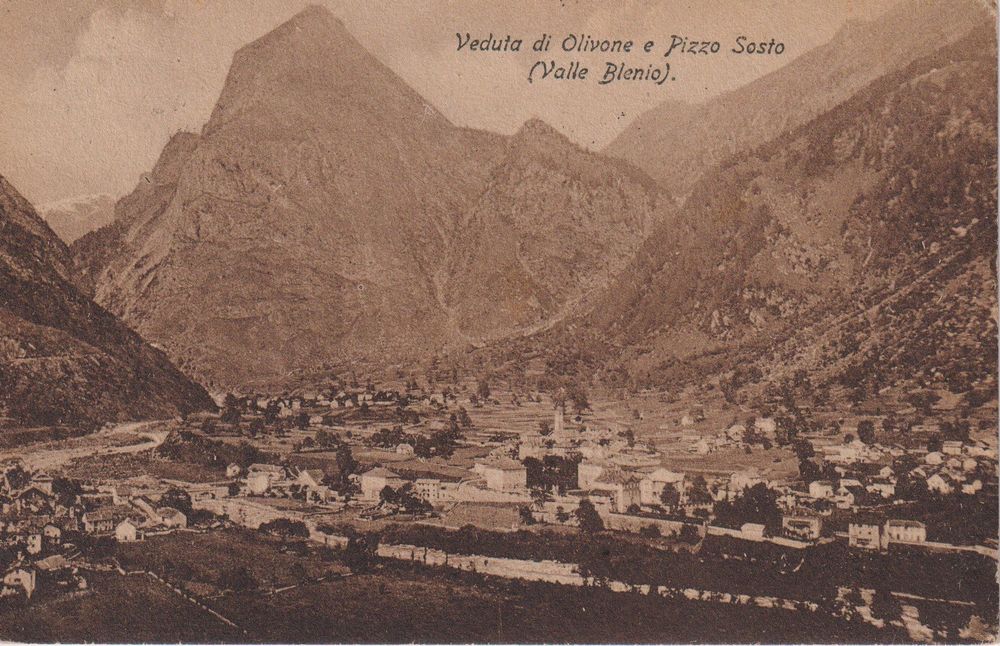 AK Olivone e Pizzo Sosto - 1919 (Gebraucht) in Riva San Vitale für CHF ...