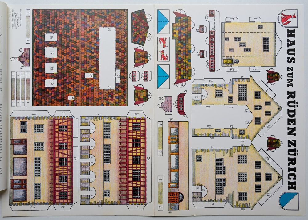 Bastelbogen: Haus zum Rüden in Zürich (Neu und originalverpackt) in ...