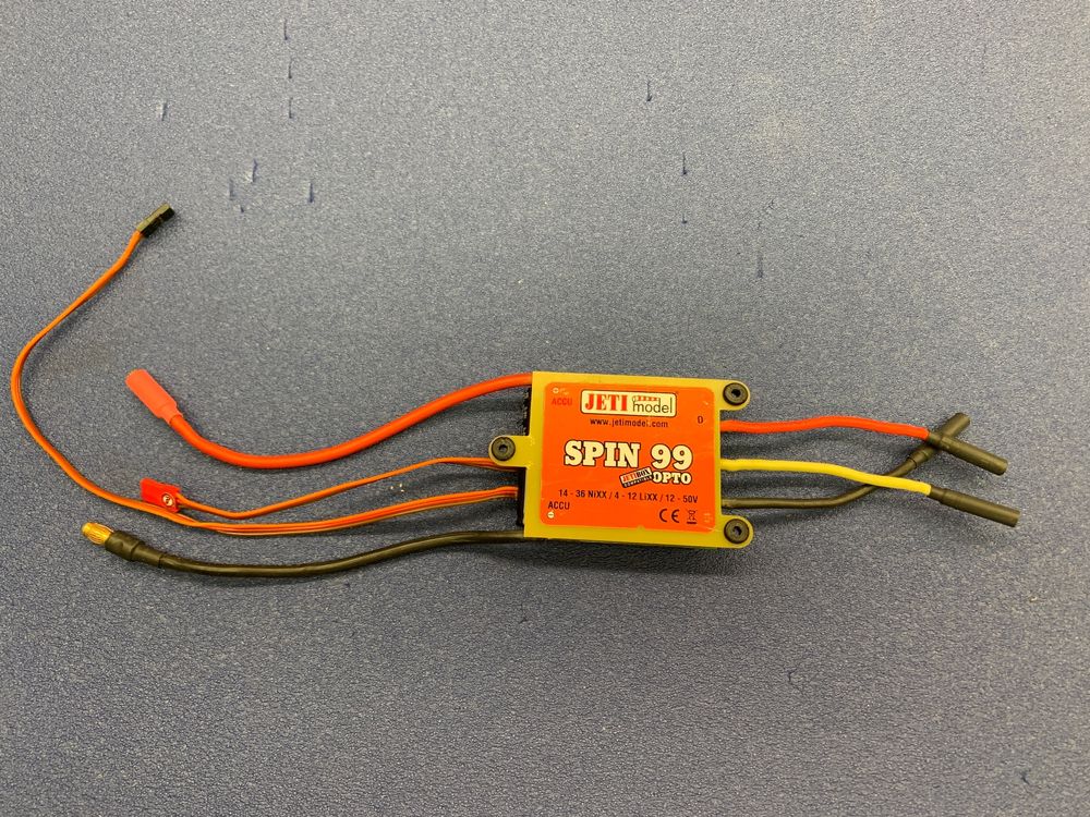 JETI Spin 99 Opto Regler, 4...12S Lipo, 99A Dauerstrom (Gebraucht) in ...