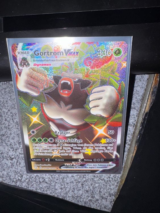 Shiny Gortrom VMAX - Seltene Pokémon Karte für Sammler! (Gebraucht) in ...