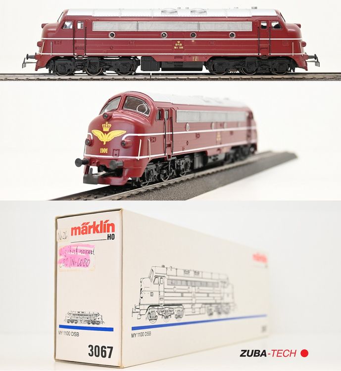 Märklin 3067 Diesellok My 1100 der DSB, H0 WS Analog, OVP (Gebraucht ...