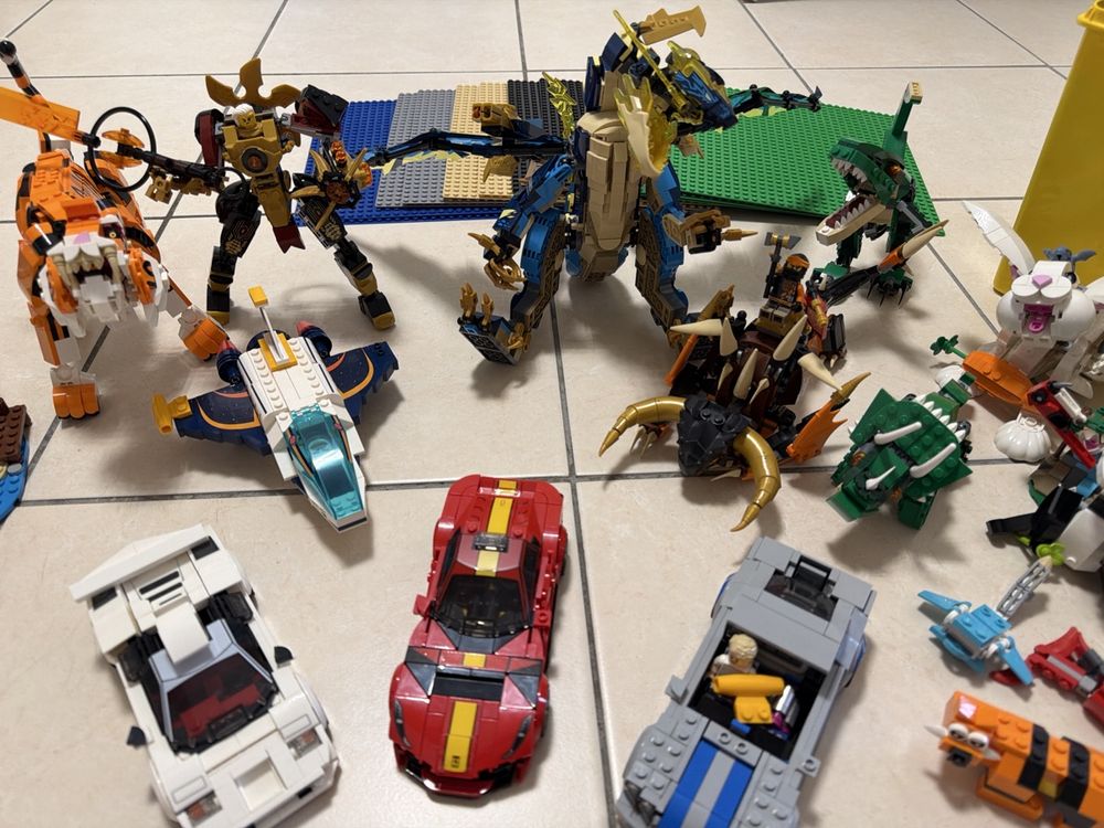 LEGO Paket: Tiger Ferrari Autos Tiere Anleitungen Bauplatten (Gebraucht ...
