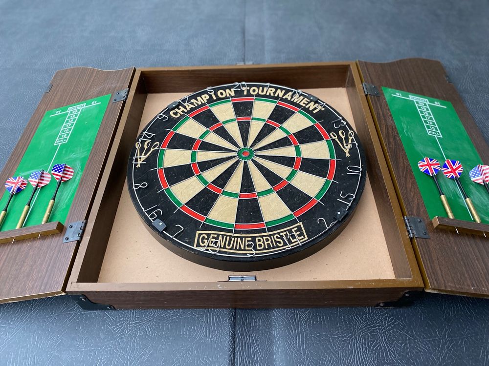 CHAMPION Bristle Dart / "Dartpokal" *Dartscheibe *Dartkasten | Kaufen ...