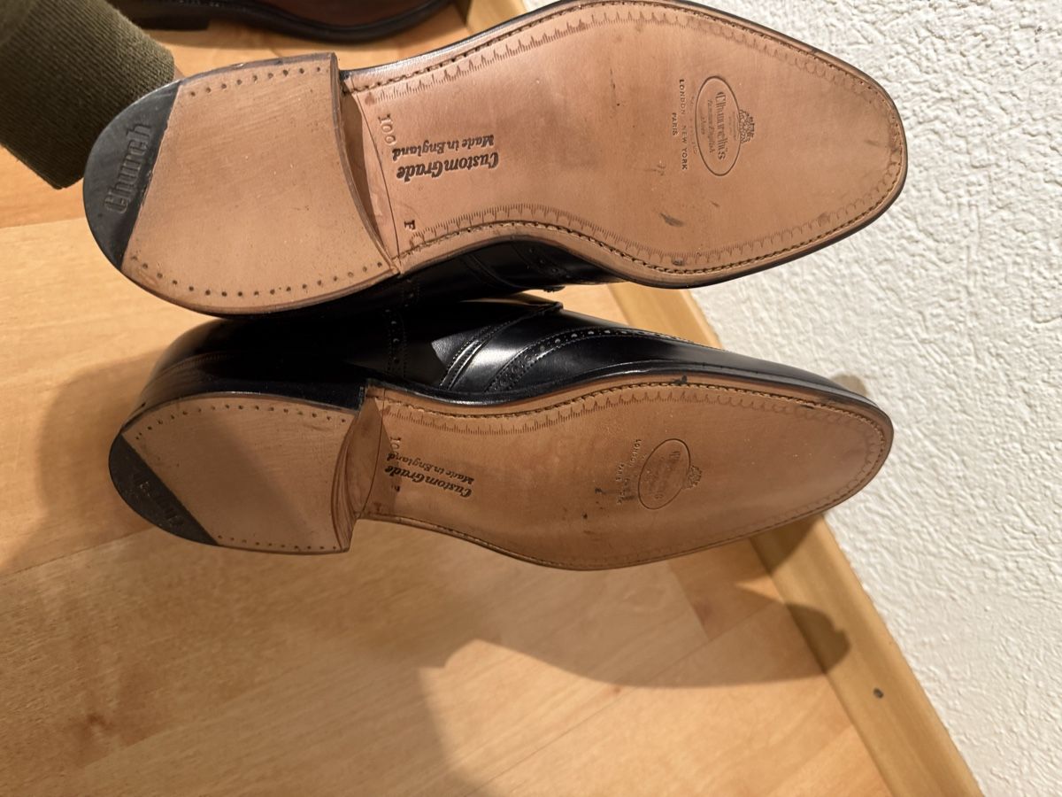 Church's Custom Grade Black Leather Monk Strap Shoes! (Gebraucht) in ...