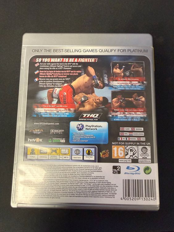 UFC 2009 Undisputed - PS3 (D'occasion) à Pont-de-la-Morge pour CHF 12 ...