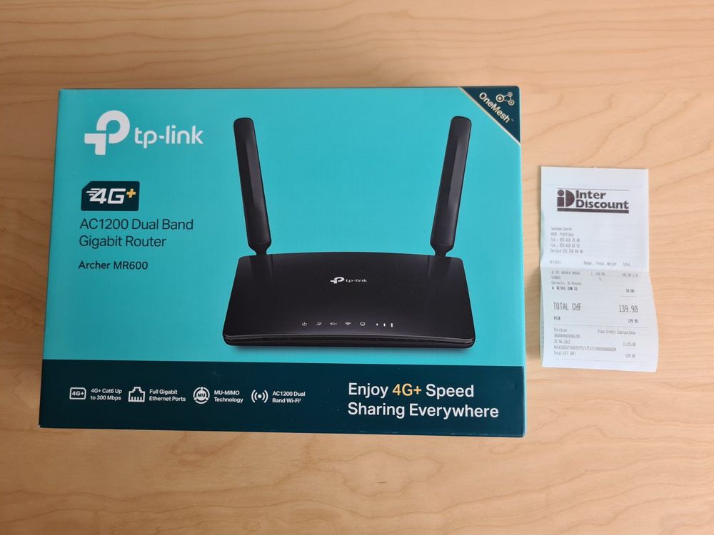 TP-Link Archer MR600 v2 (Neu (gemäss Beschreibung)) in für CHF 81 – mit ...