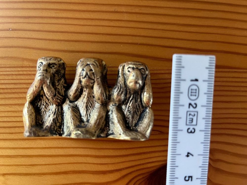 Antique Vintage Drei Affen Messing Figur (Gebraucht) in BASSECOURT für CHF 20 – mit Lieferung ...