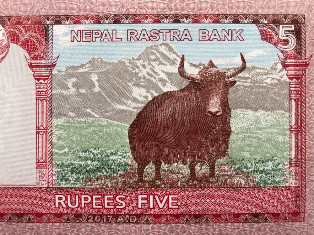 Nepal - 5 Rupien UNC - Mount Everest (Neu und originalverpackt) in ...