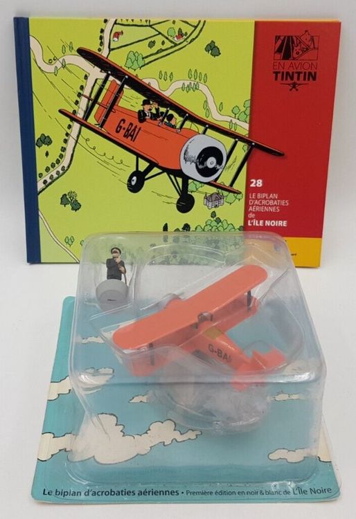 Hergé Avion Tintin 28 Biplan d'Acrobaties Aériennes Ile Noir | Kaufen ...