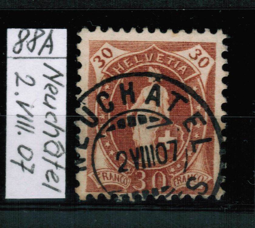 Nr.88A - NEUCH^ATEL (Gebraucht) in Bern für CHF 2 – mit Lieferung auf Ricardo kaufen